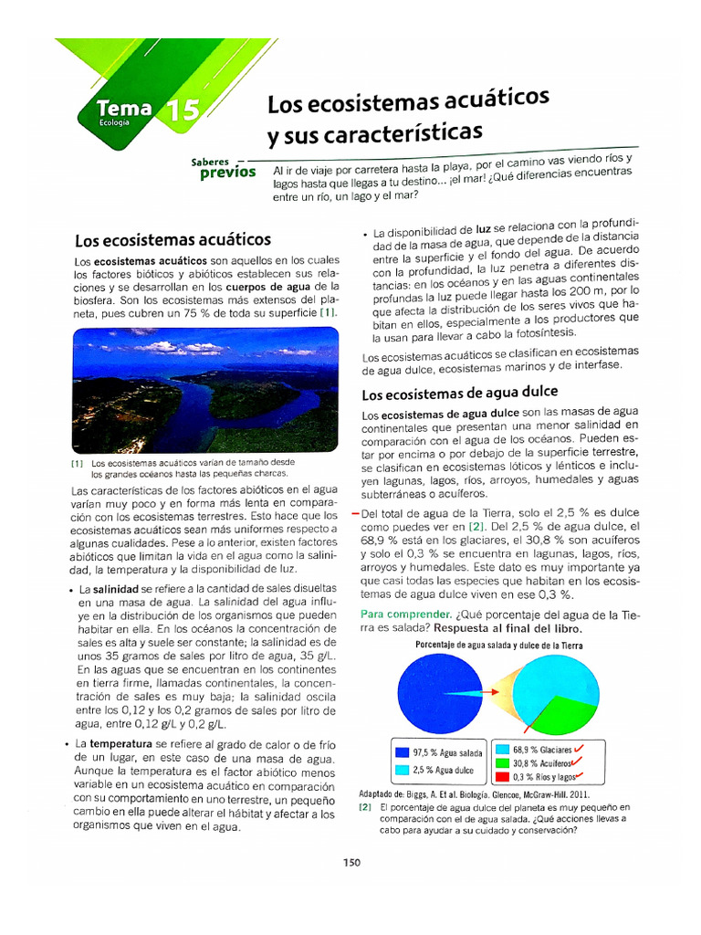 3P. Guía 3 Lectura de Ecosistemas Acuaticos. | PDF