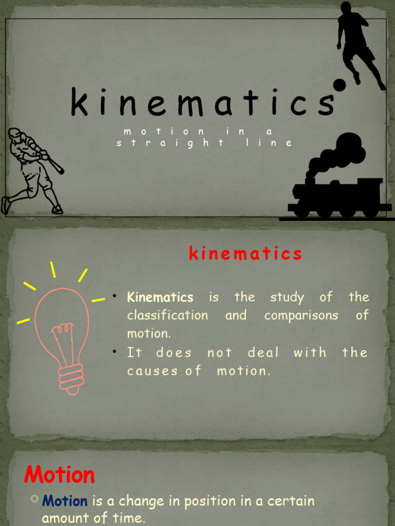 3 Kinematics | PDF | Speed | Velocity