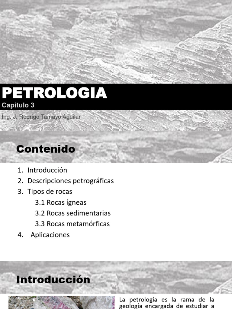 Petrologia | PDF | Roca ígnea | Roca (geología)