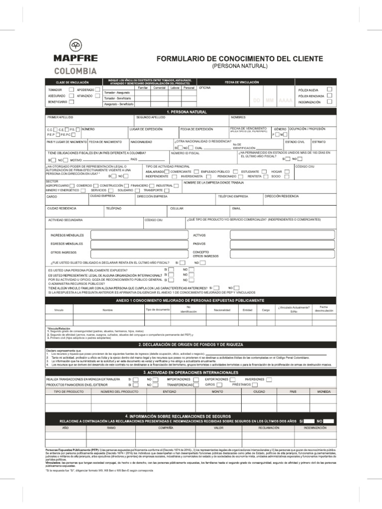 Sarlaft Mapfre PN | PDF
