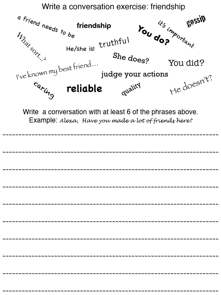 Friendship Vocabulary | PDF