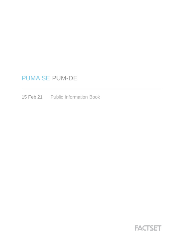 Puma Pib 2021 | PDF | Financial Accounting | Market (Economics)