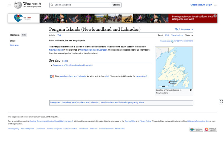 Penguin Islands (Newfoundland and Labrador) - Wikipedia | PDF ...