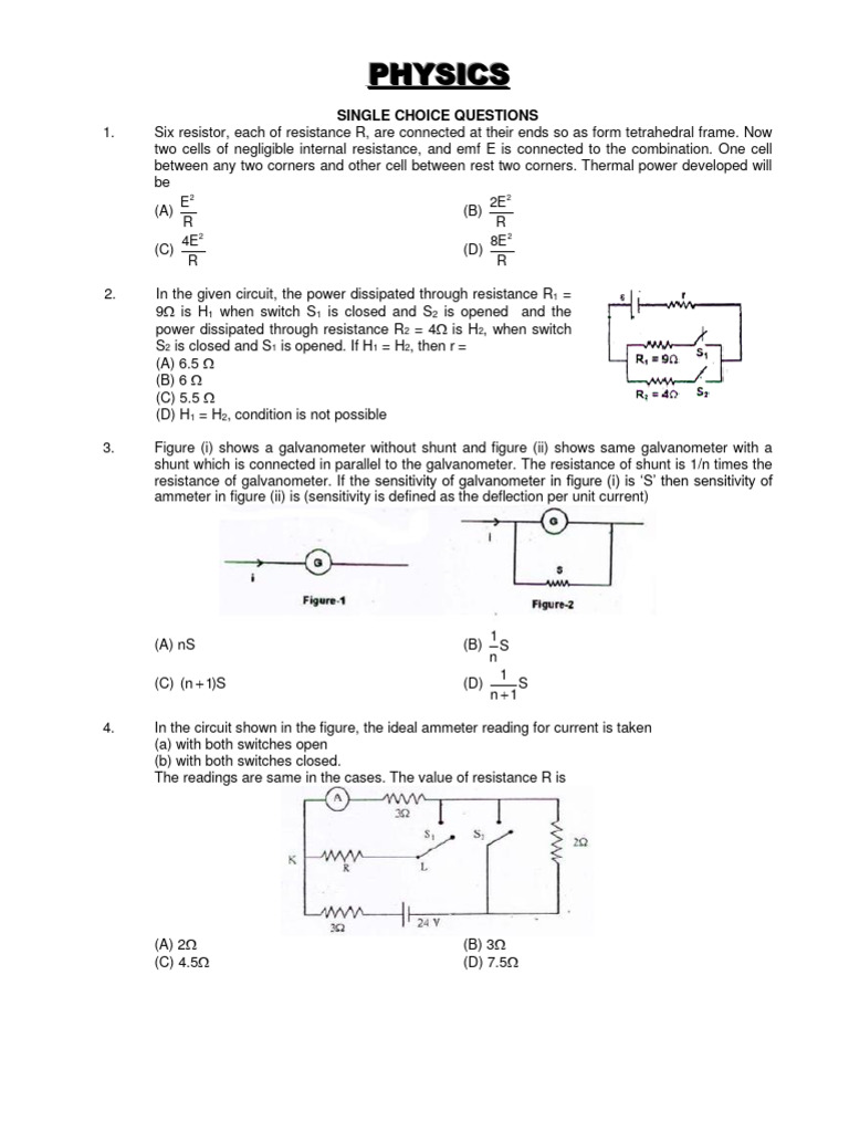 Current Electricity | PDF | Capacitor | Capacitance