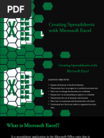 Parts of MS Excel Window | PDF