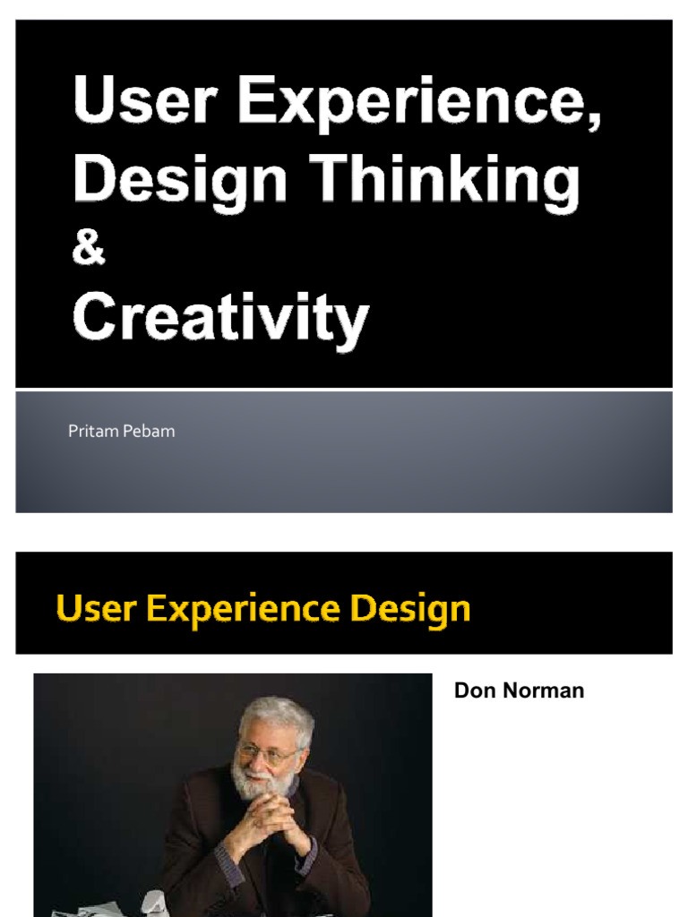 User Experience Design Thinking Creativity | PDF