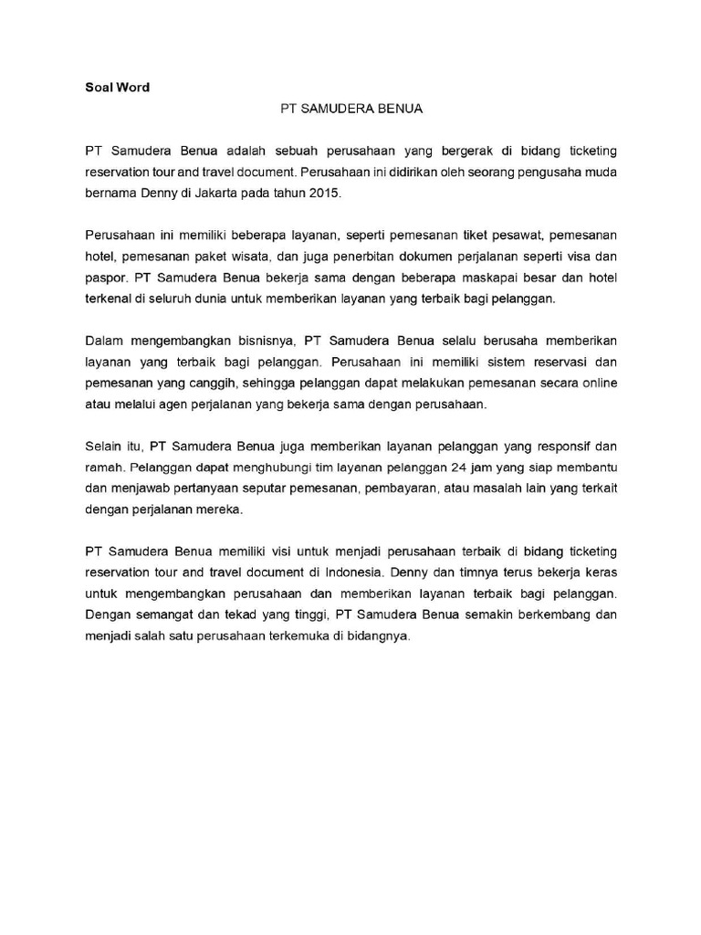 Soal Word PCAO 2 - Page-0001 | PDF