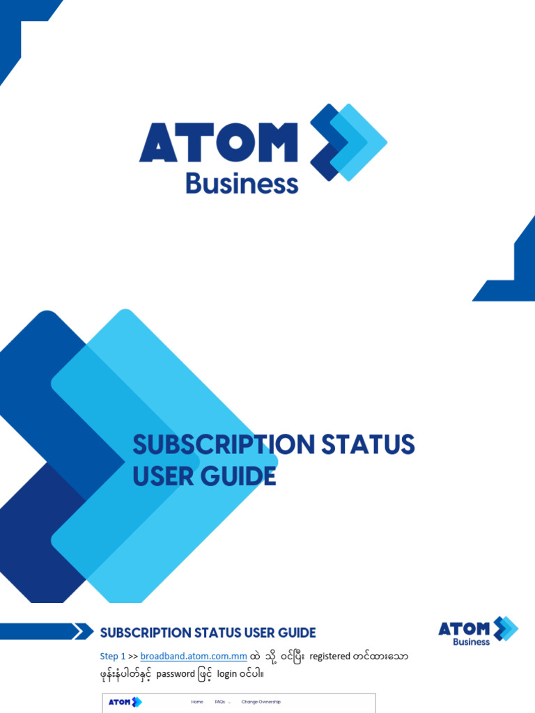 Fiber Subscription Status User Guide | PDF