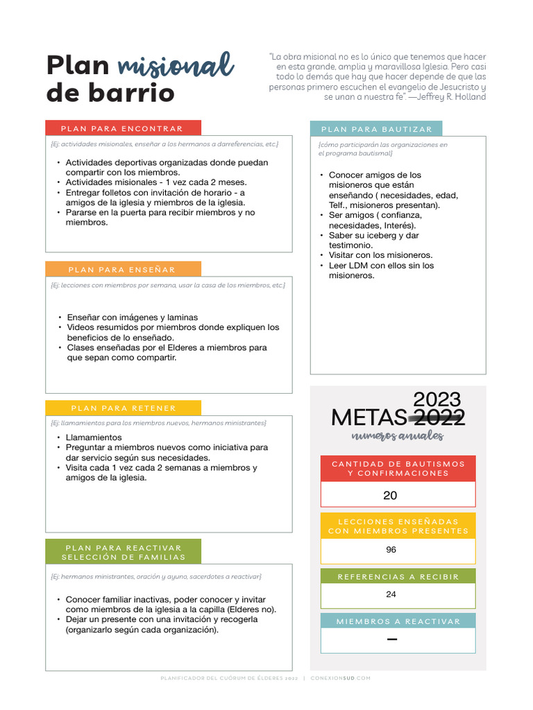 Plan misional L2 | PDF | Religiones abrahámicas