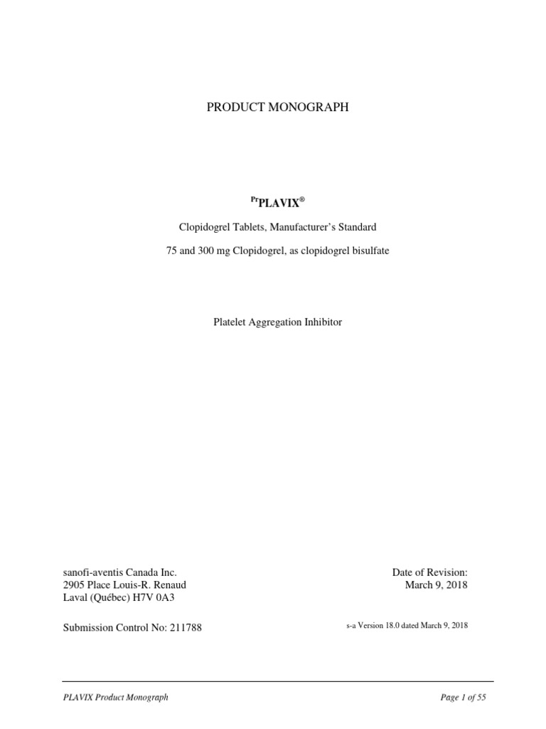 Plavix | PDF | Myocardial Infarction | Stroke