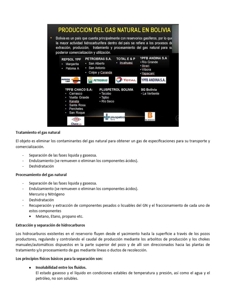Resumen - Contenido Temático | PDF | Termodinámica | Gas natural