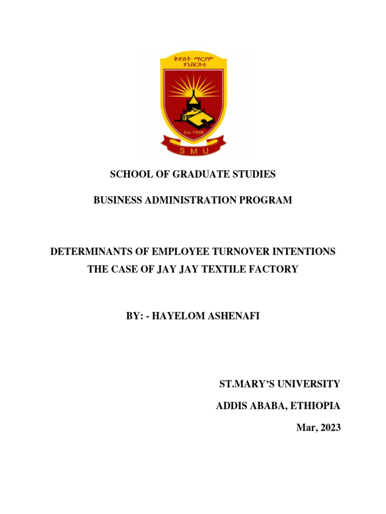 Hayelom Ashenafi Rezene Final Thesis Orginal | PDF | Cost Of Living ...