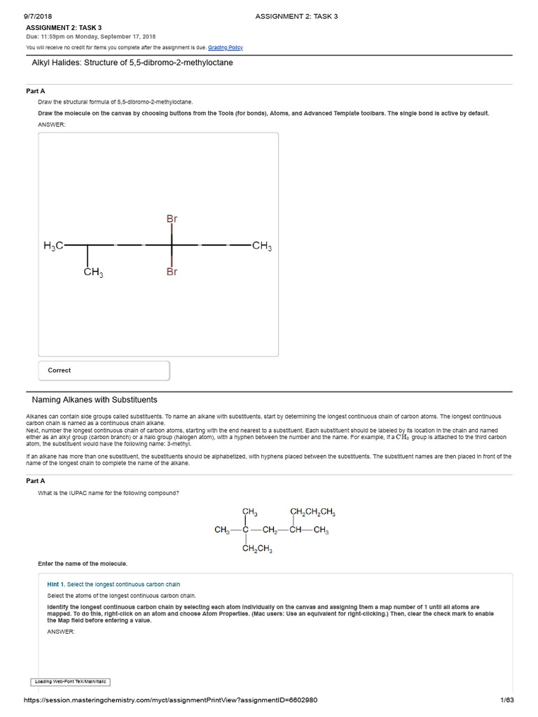 Assignment 2 Task 3 Pdf Chemical Reactions Alkane 7477