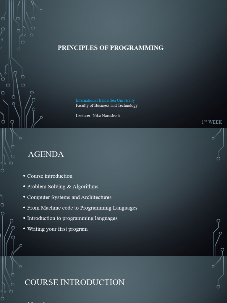 Week 1 | PDF | Programming | Computer Program