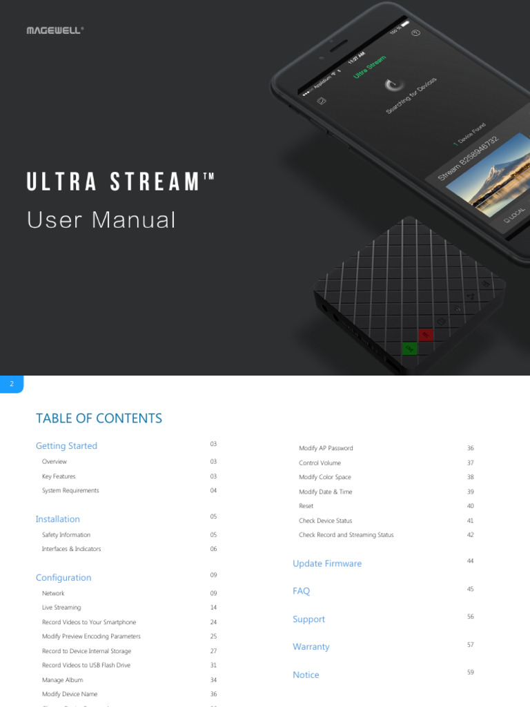 Ultra Stream Family User Manual App v1.4.34 en | PDF | Streaming Media ...