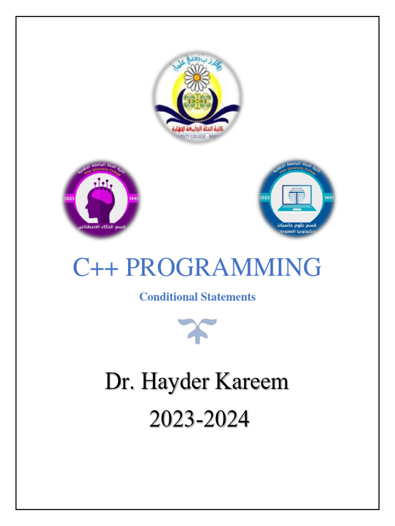 C++ lecture 3 | PDF | Boolean Data Type | Software Development