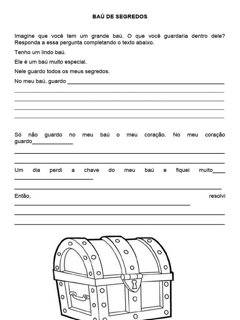 Baú de Segredos - Produção de Texto | PDF