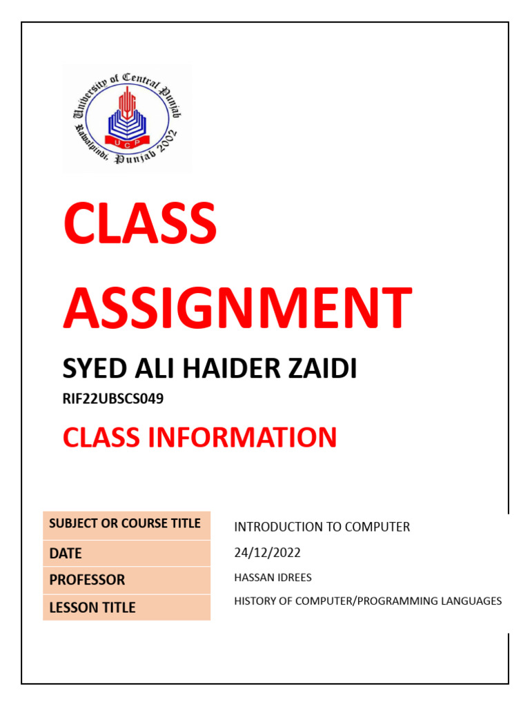 HISTORY OF PROGRAMMING LANGUAGES Ali Zaidi - 049 | PDF | Java Script ... HISTORY OF PROGRAMMING LANGUAGES Ali Zaidi - 049 | PDF | Java Script ...