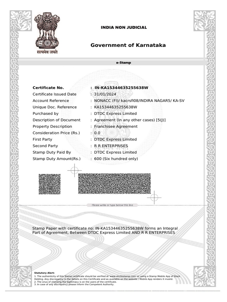 DTDC Agreement | Download Free PDF | Franchising | Trademark