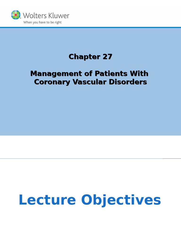 Chapter 27 PowerPoint Presentation Student | PDF | Myocardial Infarction | Coronary Artery Disease