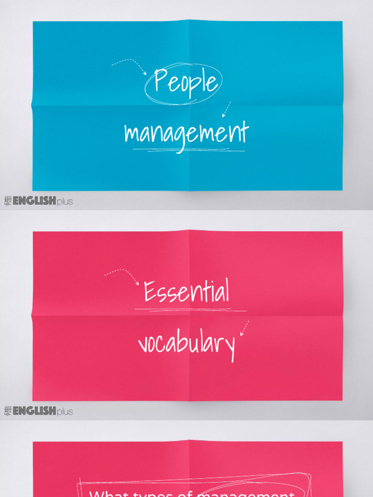 People Management Essential Vocabulary | PDF