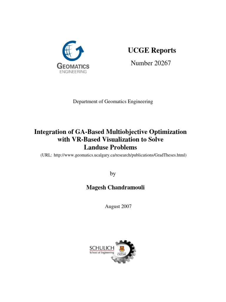 07 20267 MageshChandramouli | PDF | Mathematical Optimization | Genetic Algorithm