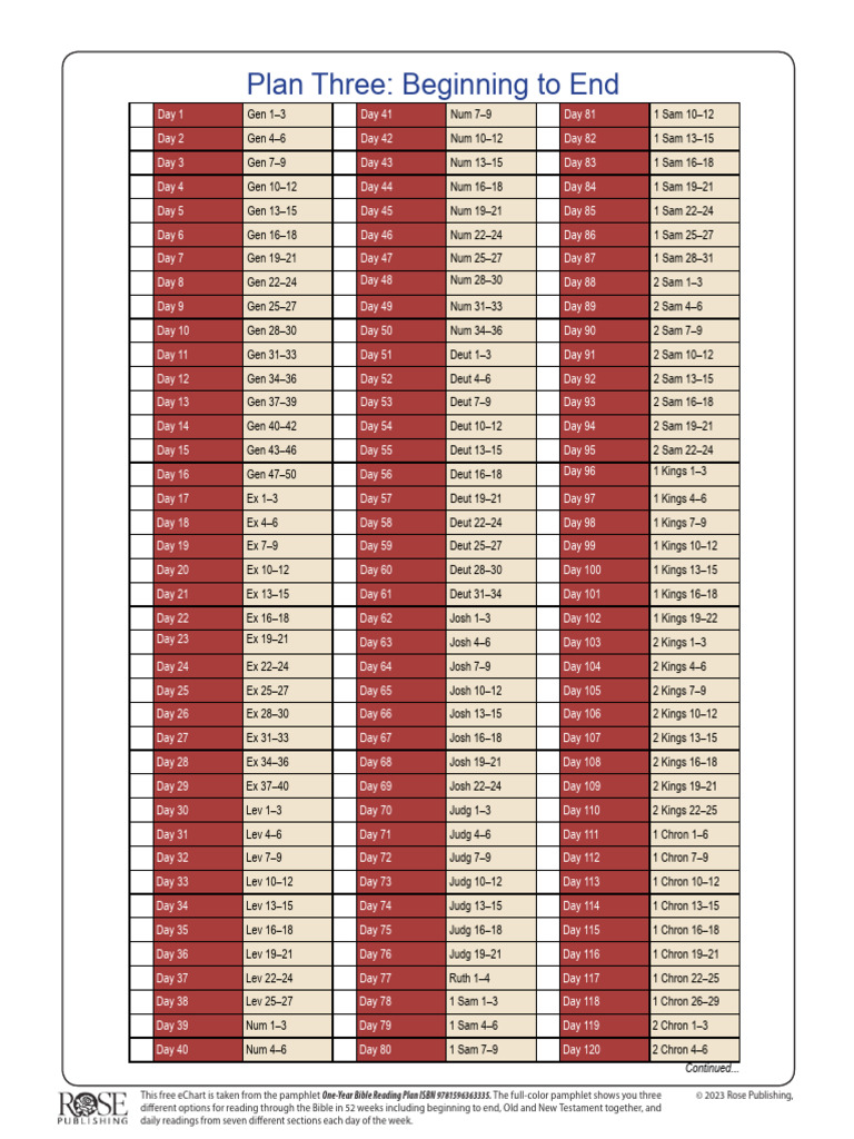 Bible Plan | PDF | Religious Works | Religious Literature