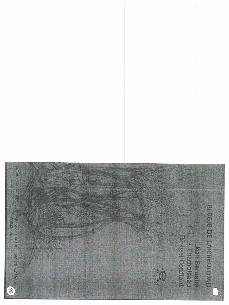 Bernabé, Chamoiseau y Confiant - Elogio de La Creolidad | PDF