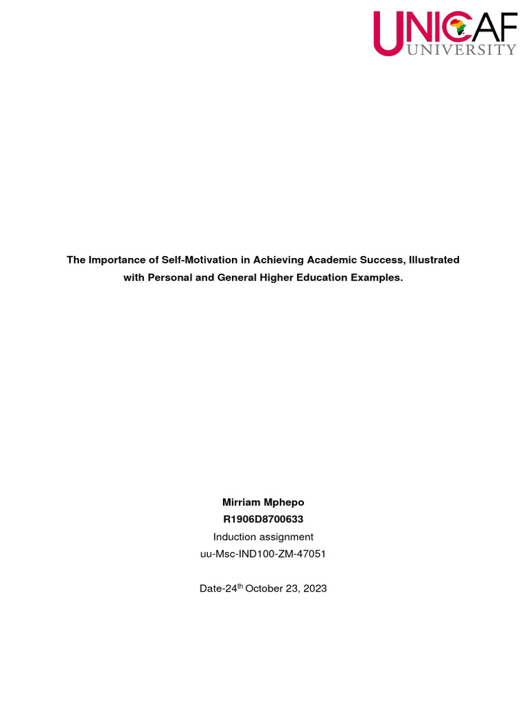 Mirriam Mphepo-Induction Assignment | PDF