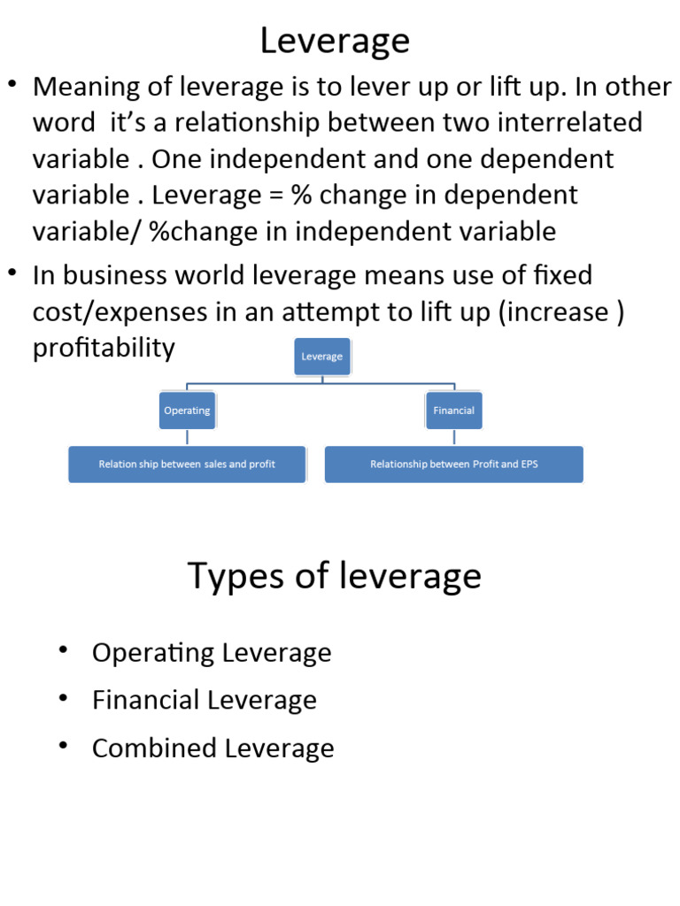 Understanding Business Leverage | PDF | Leverage (Finance) | Investing