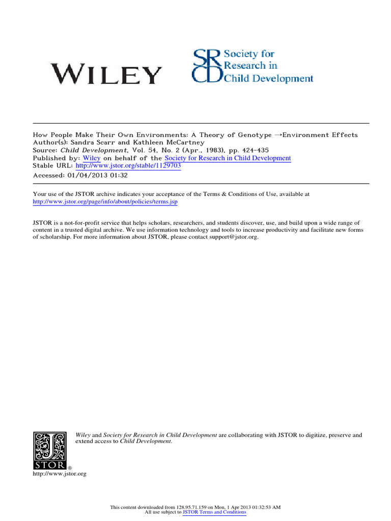 Scarr McCartney | PDF | Phenotype | Genotype
