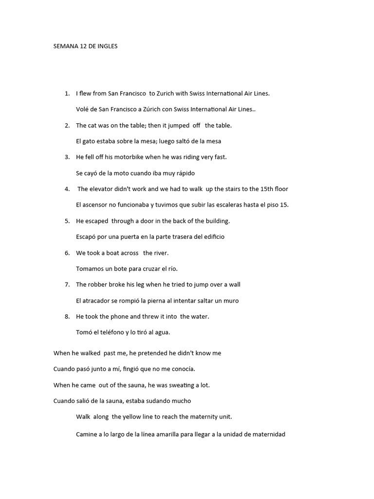 SEMANA 12 INGLES | PDF