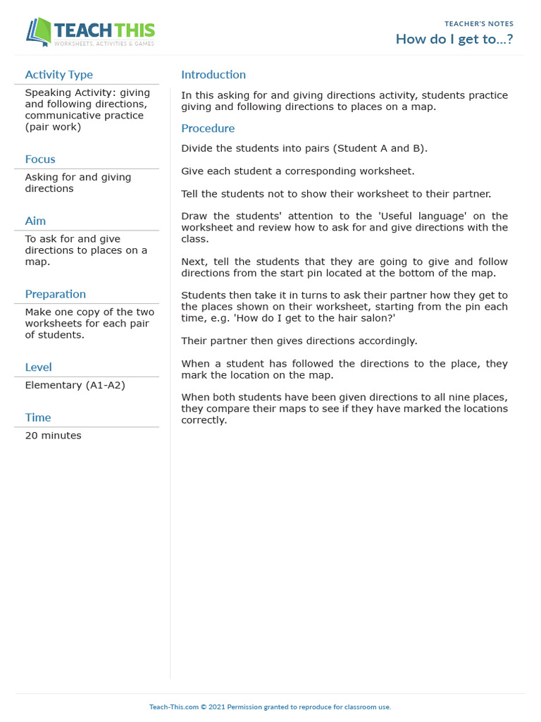 WS Direction-How-Do-I-Get-To | PDF