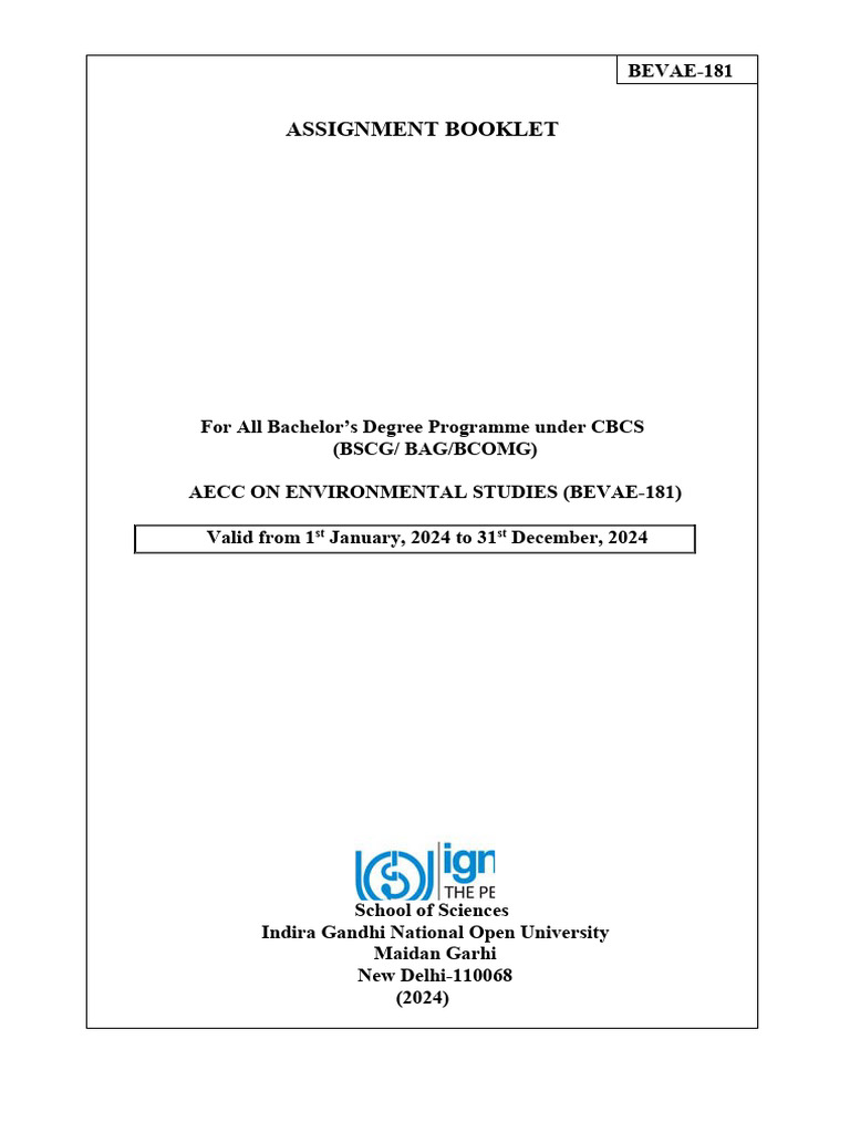 Environmental Studies Assignment | PDF | Biodiversity | Environmental Protection
