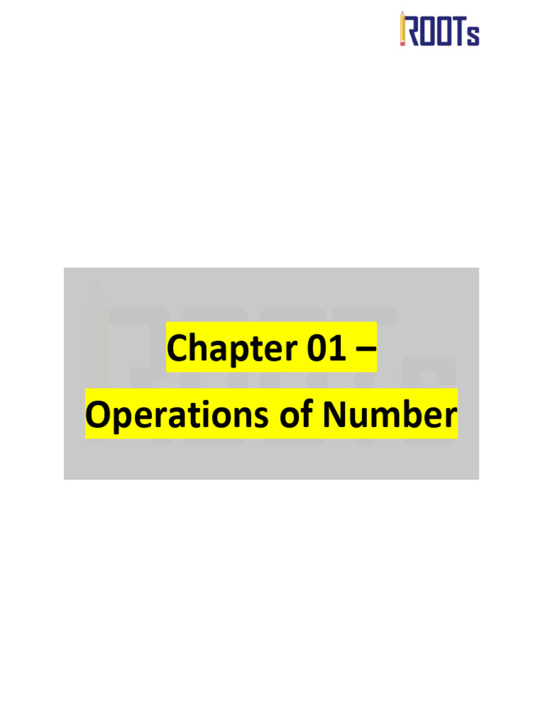 Roots Maths Pdf