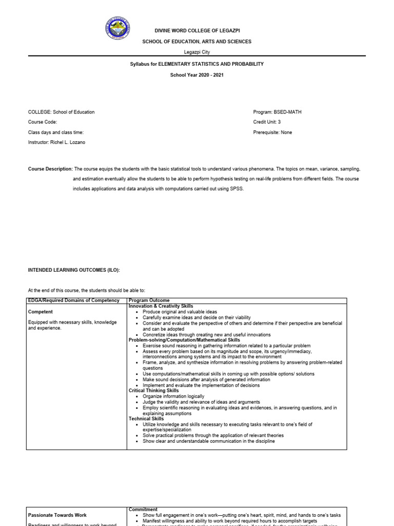 Elementary Statistics & Probability | PDF | Statistics | Leadership