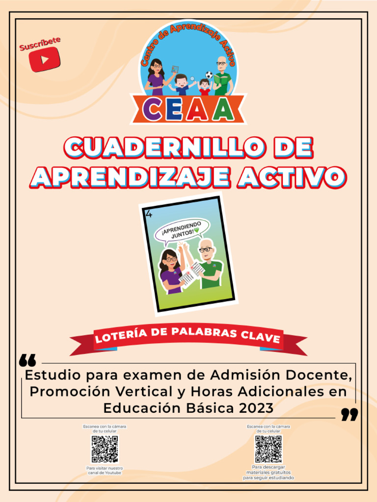 Lotería Palabras Clave CEAA | PDF | Modificación de comportamiento ...