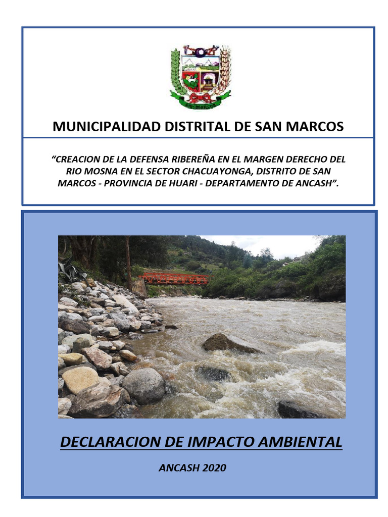 Declaracion de Impacto Ambiental | PDF | Evaluación de impacto ...