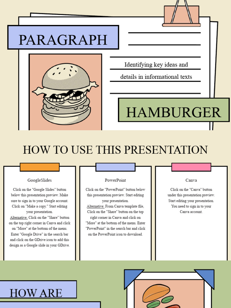 Modern Illustrative Paragraph Structure and Informational Text For ...