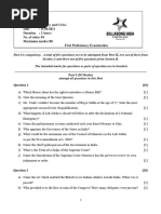 Icse X History and Civics I Pre Board Examination, January 2025 | PDF ...