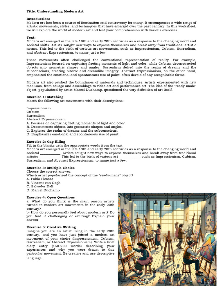 Modern Art | PDF | Modern Art | Modernism