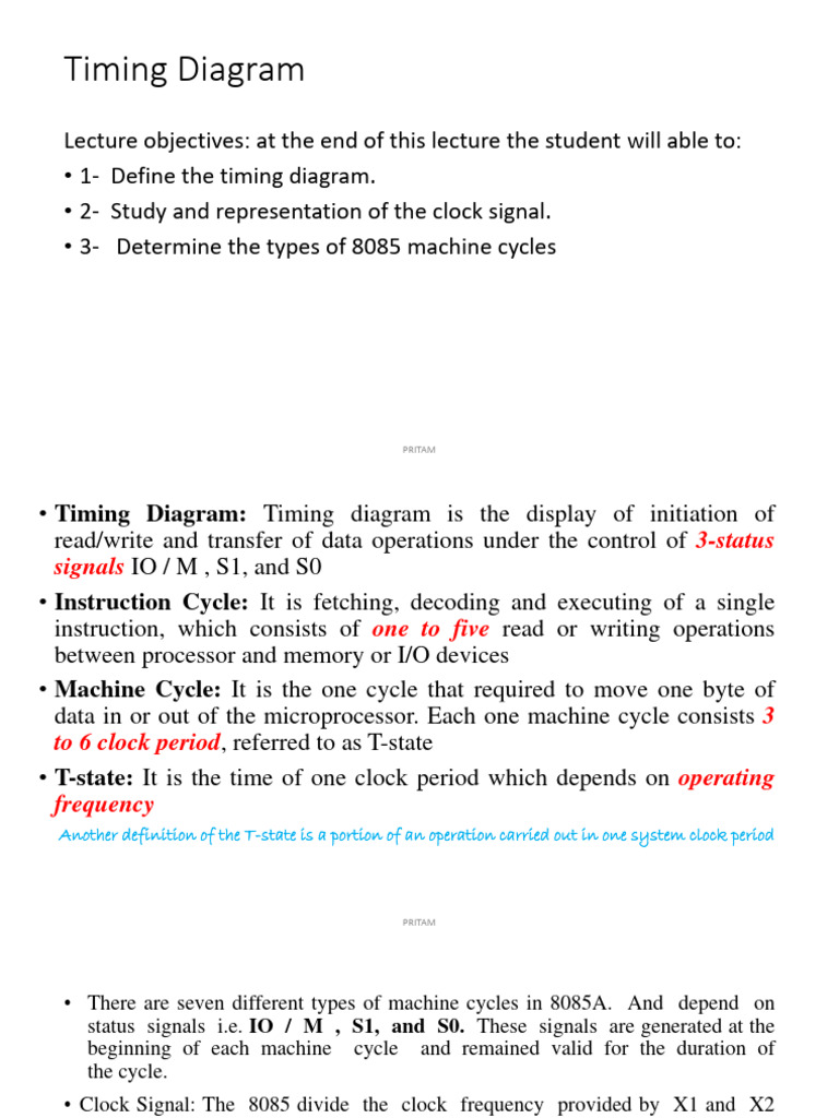 Timing Diagram-1 | PDF | Central Processing Unit | Input/Output