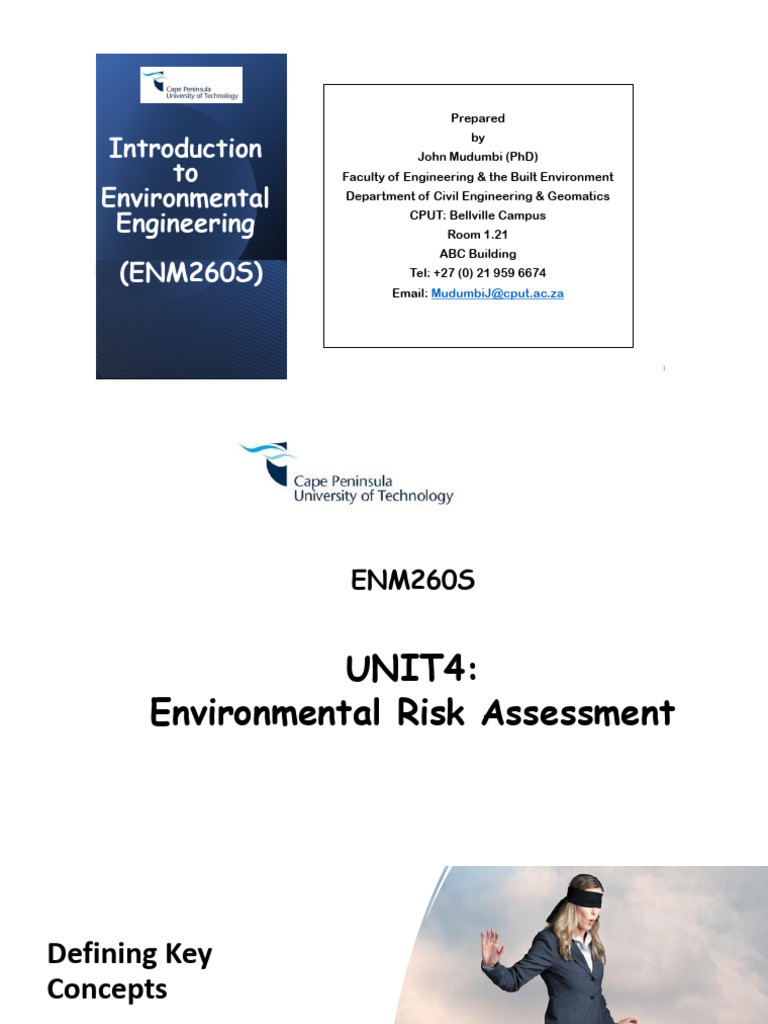 ENM260S Lecture#4 Unit#4 Environmental Risk Assessment | PDF | Hazards ... ENM260S Lecture#4 Unit#4 Environmental Risk Assessment | PDF | Hazards ...