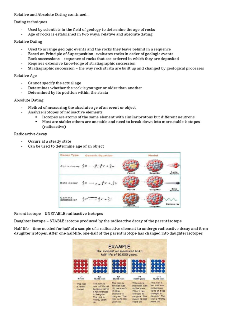Earth and Life Science Week 6 Geologic Time Scale | PDF | Geologic Time ...