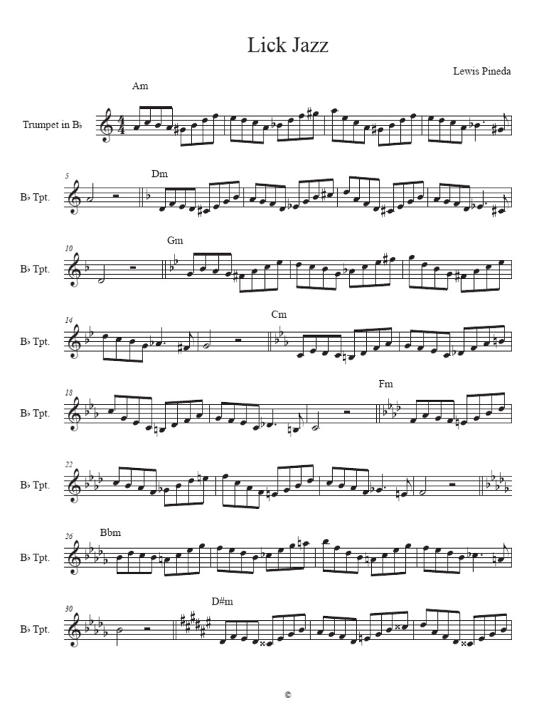 Lick Jazz - Score | PDF