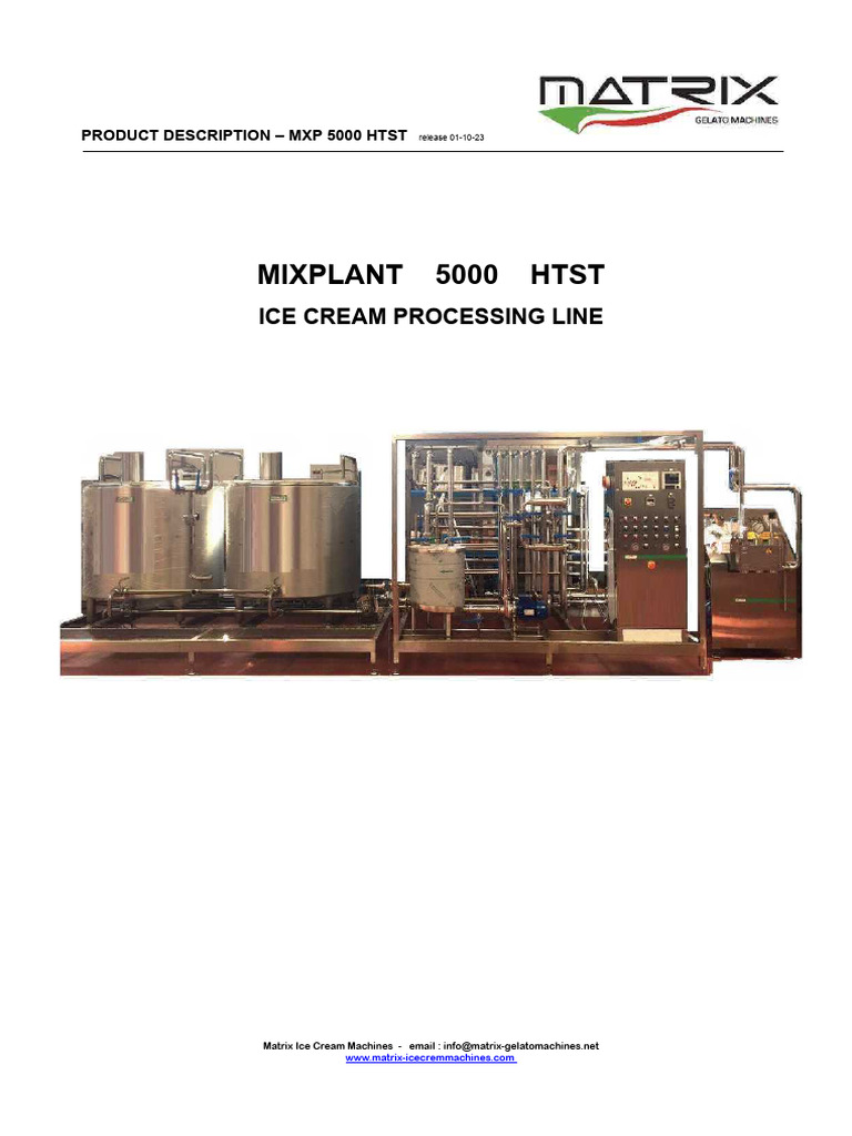 Mixplant 5000 HTST | PDF | Valve | Automation