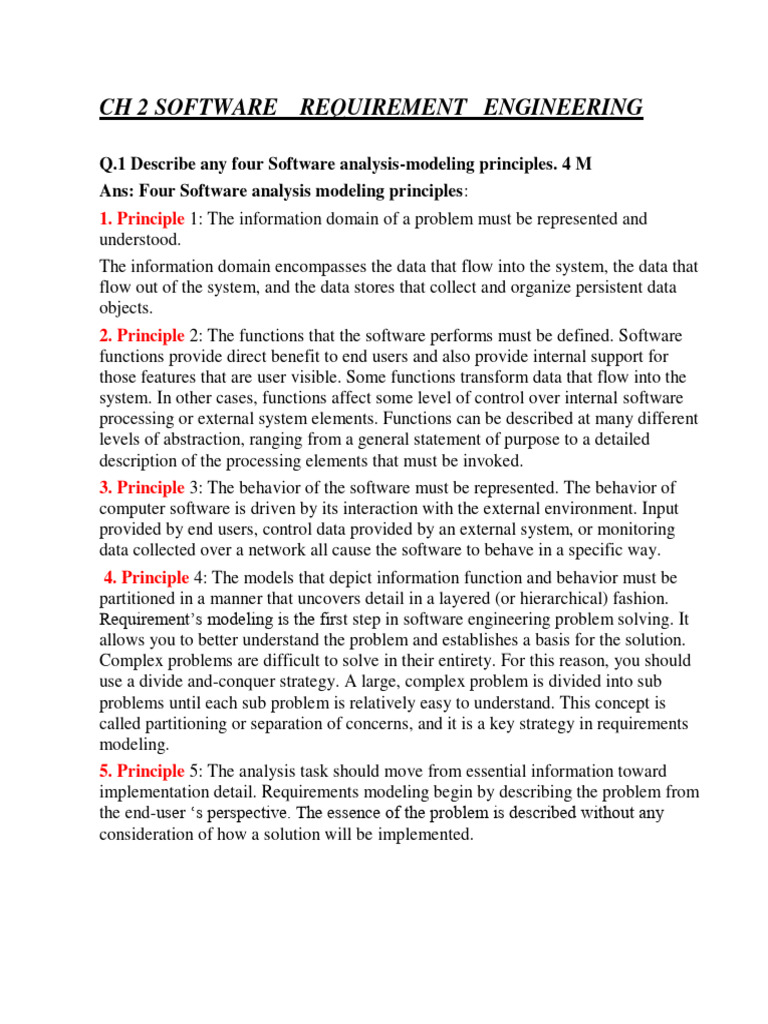 CH 2 Software Requirement Engineering | PDF | System | Software