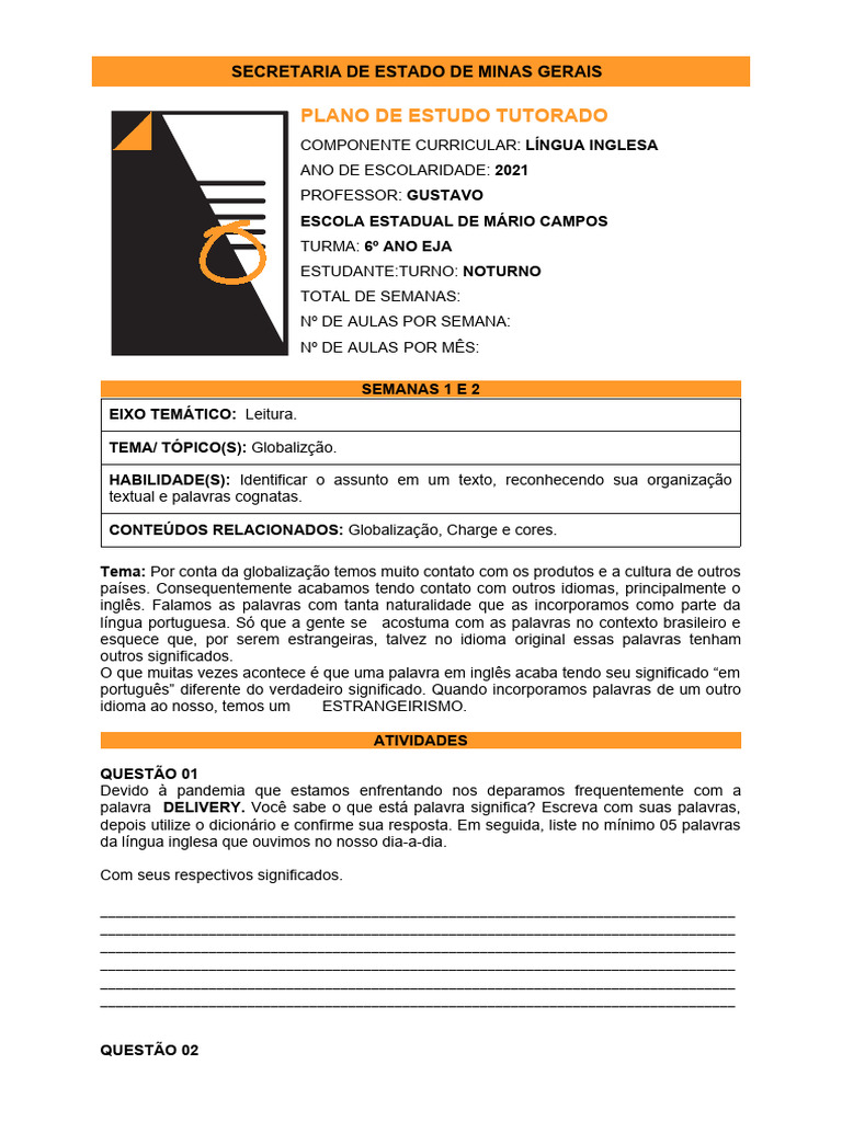 PET COMPLEMENTAR - 6 EJA Vol 2 | PDF | Cor | Linguagem natural