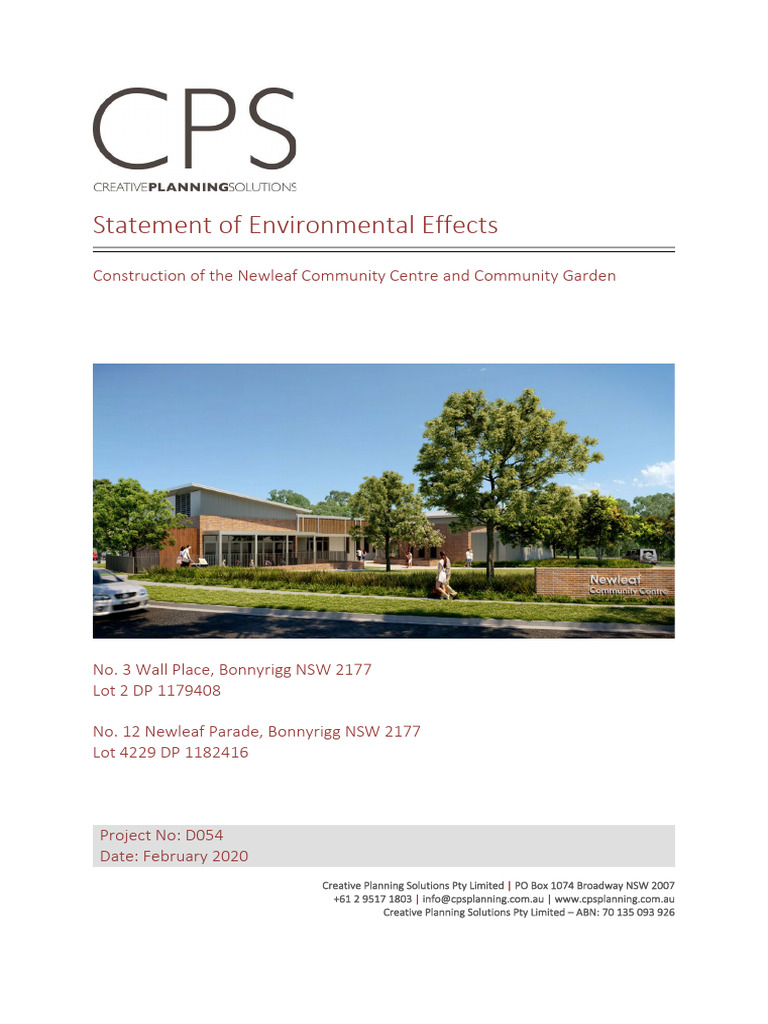 A-sample-planning-report(1) | PDF | Environmental Impact Assessment ...