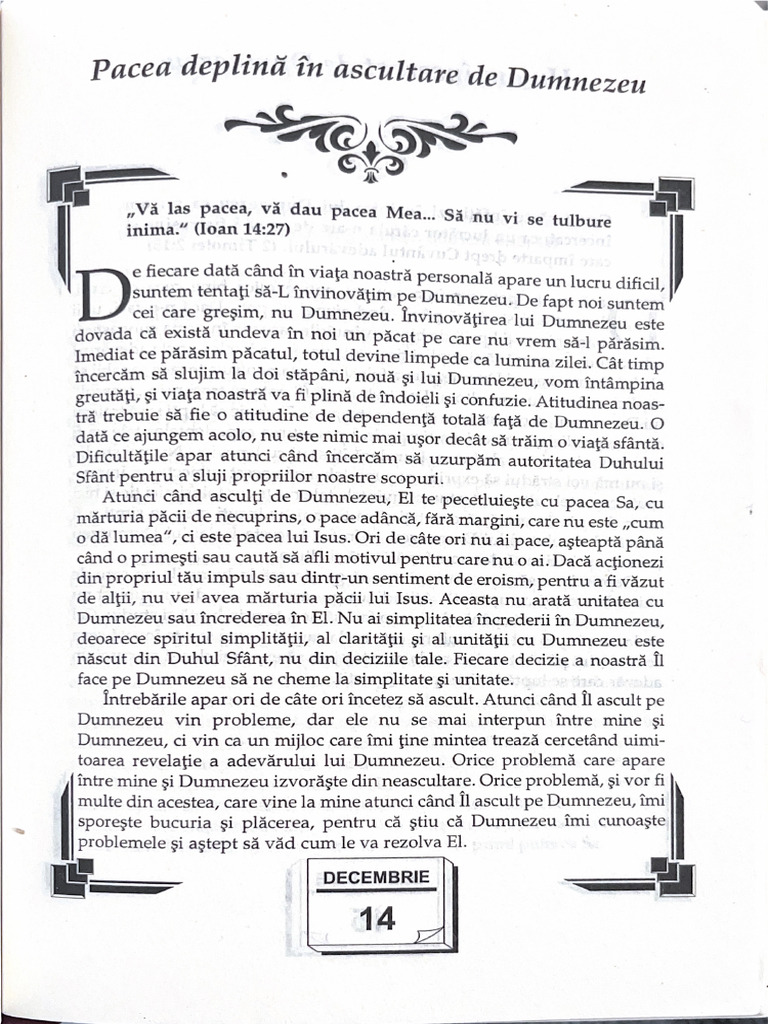 Pacea Deplină! | PDF